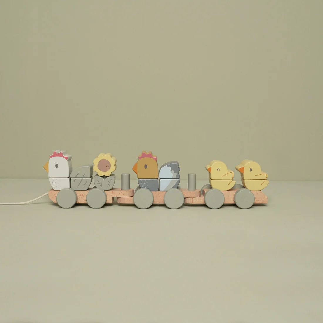 LITTLE DUTCH Little Farm Stacking Train Chicken – Forest of Play