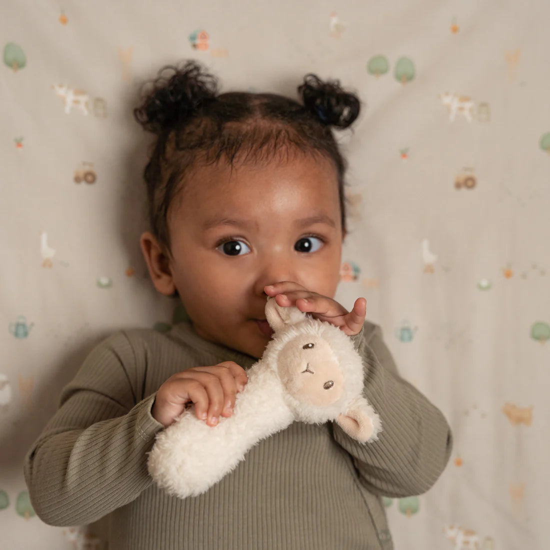 LITTLE DUTCH Little Farm Rattle Sheep – Forest of Play