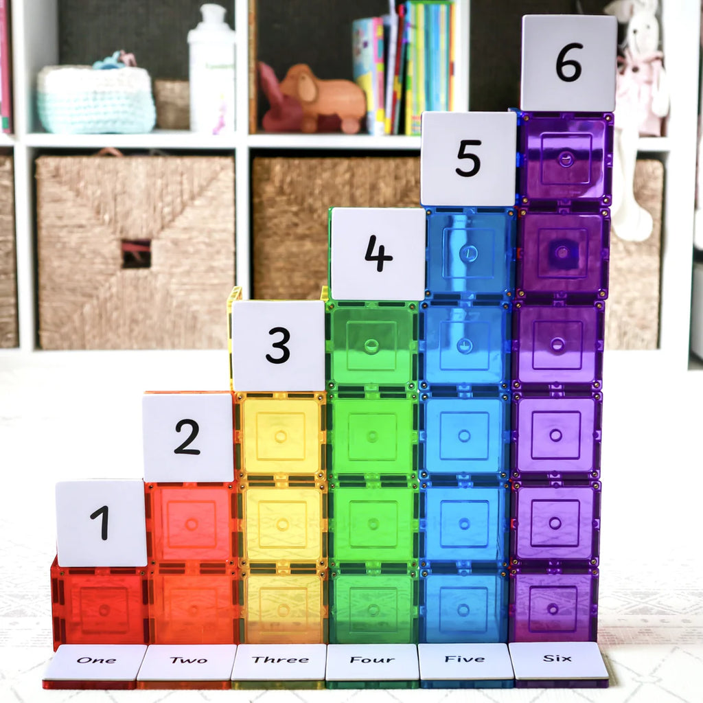 LEARN & GROW Magnetic Tile Topper - Numeracy Pack (40 Piece) – Forest ...