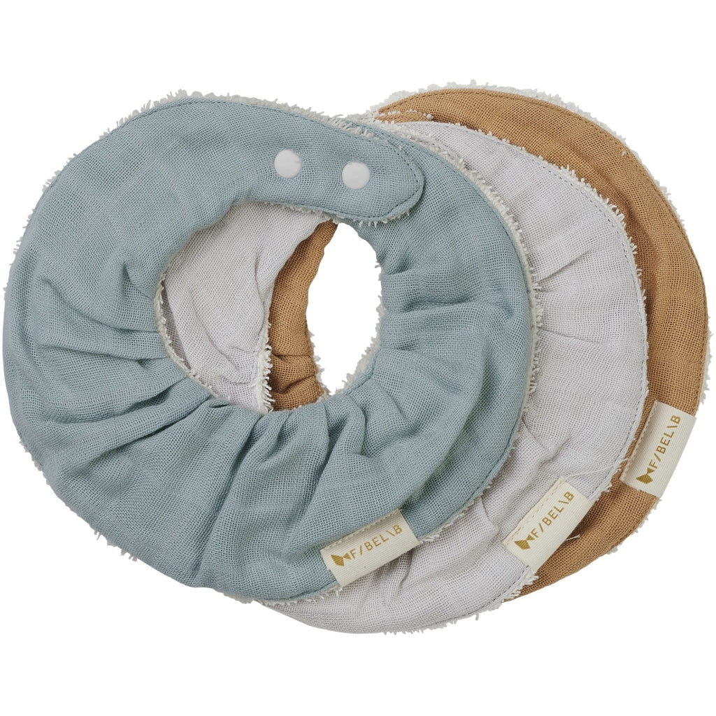 FABELAB Ruffle Bib - Galaxy 3 pack – Forest of Play