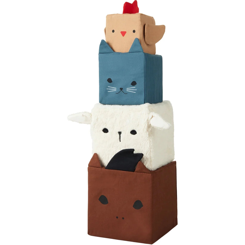 FABELAB Soft Blocks - Farm Animals, 4 pcs – Forest of Play