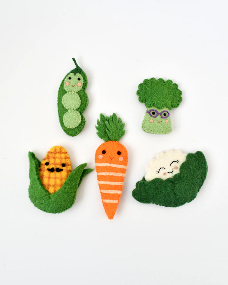 TARA TREASURES Vegetables Finger Puppet Set – Forest of Play