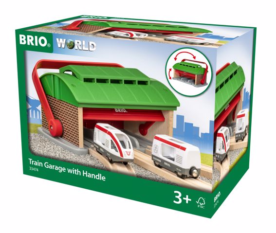 Train Garage with Handle – Forest of Play